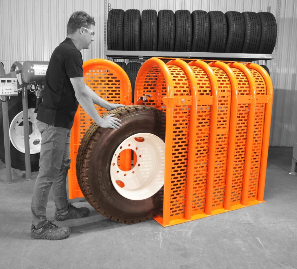 HD tyre inflation safety cage - TyreGo