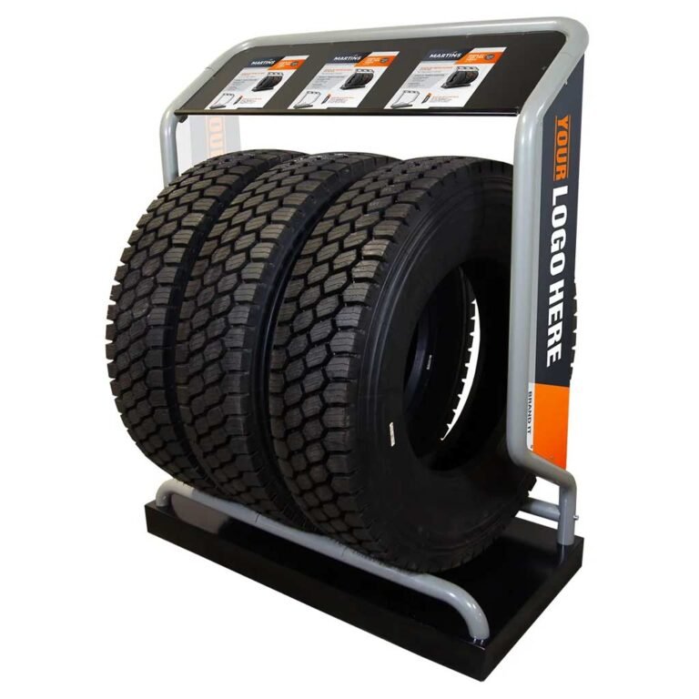 Tyre display rack for truck tyres - TyreGo