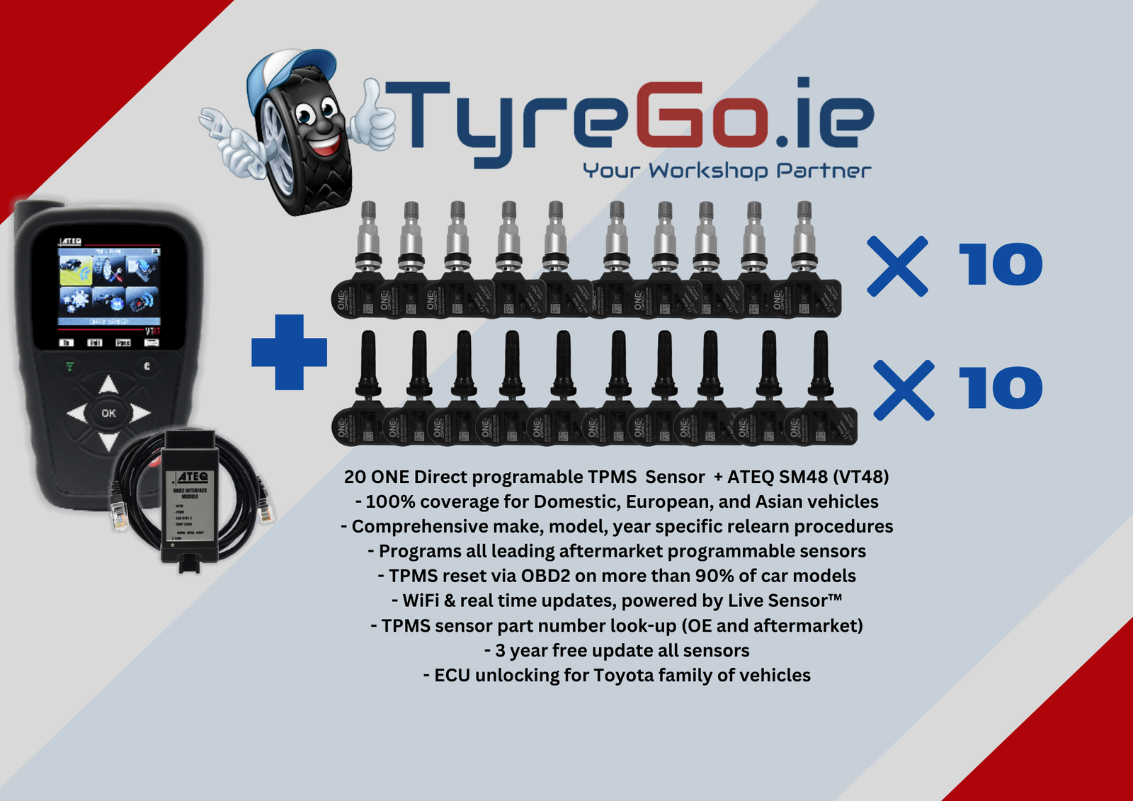 Ateq / One Direct TPMS Bundle - TyreGo